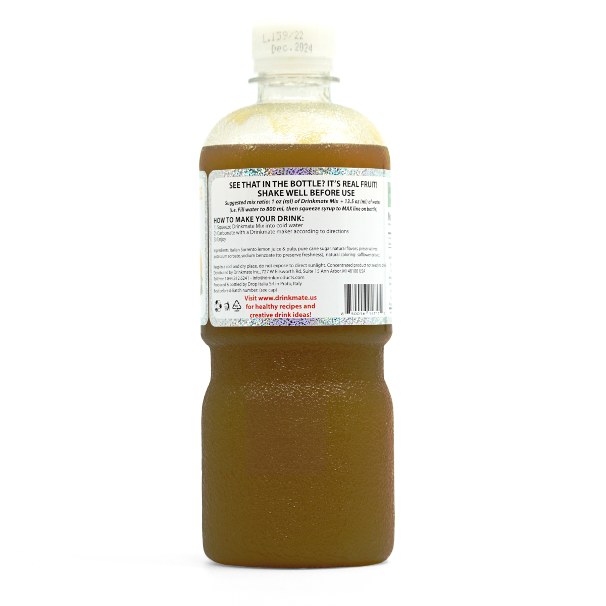 Sorrento Lemonade Premium Italian Syrup – Drinkmate Canada