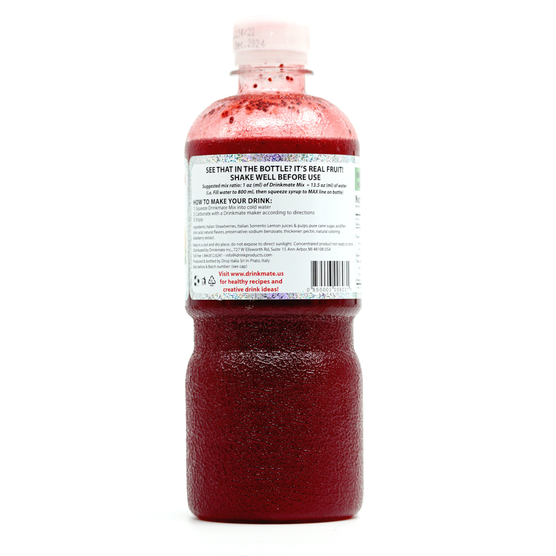 Strawberry Lemon Premium Italian Syrup – Drinkmate Canada